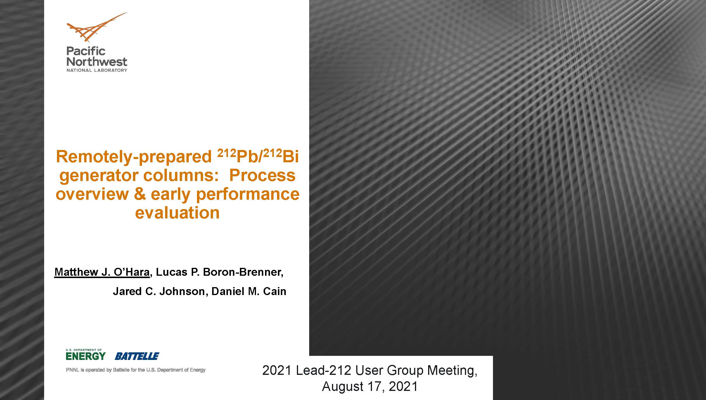2021 DOE Isotope Program User Group Meetings | NIDC: National Isotope ... 2021 DOE Isotope Program User Group Meetings | NIDC: National Isotope ...